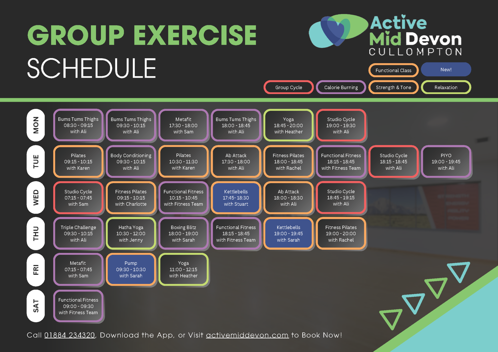 Active Cullompton - Fitness Timetable - Active Mid Devon