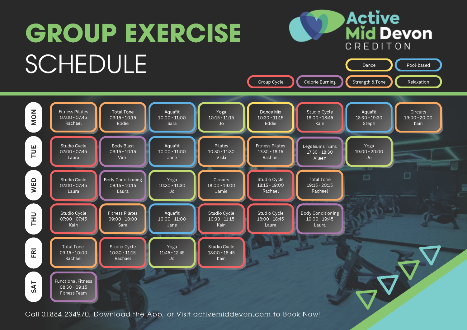 Active Crediton - Fitness Timetable - Active Mid Devon