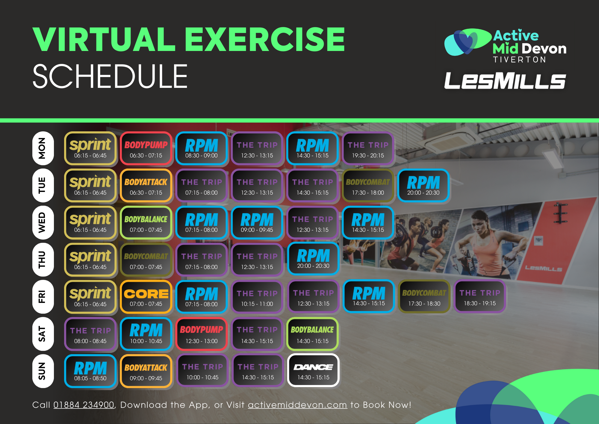 Active Tiverton - Fitness Timetable - Active Mid Devon